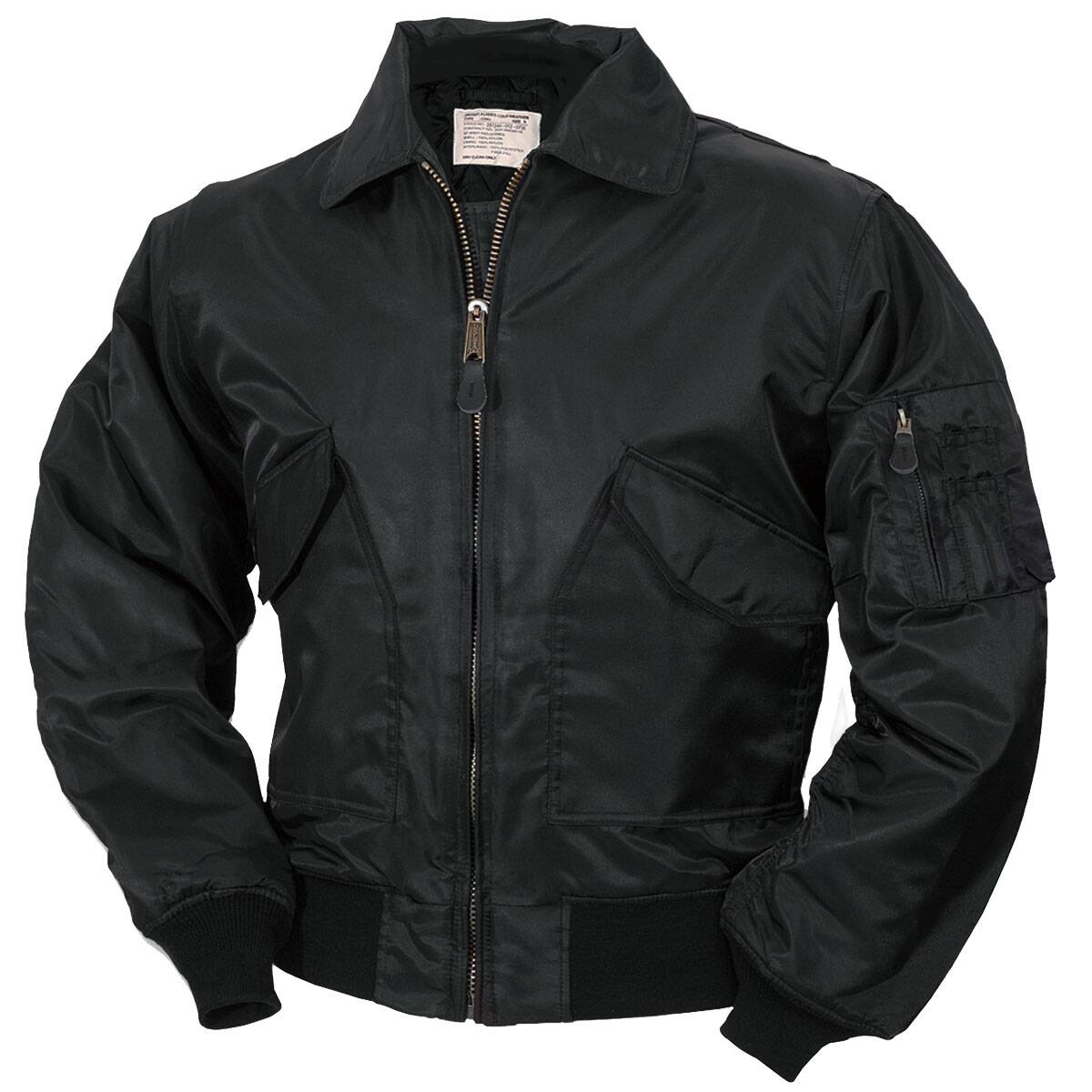 Mil-Tec CWU Fliegerjacke Schwarz XXL – robust Nylon - outdoorfan.de ...