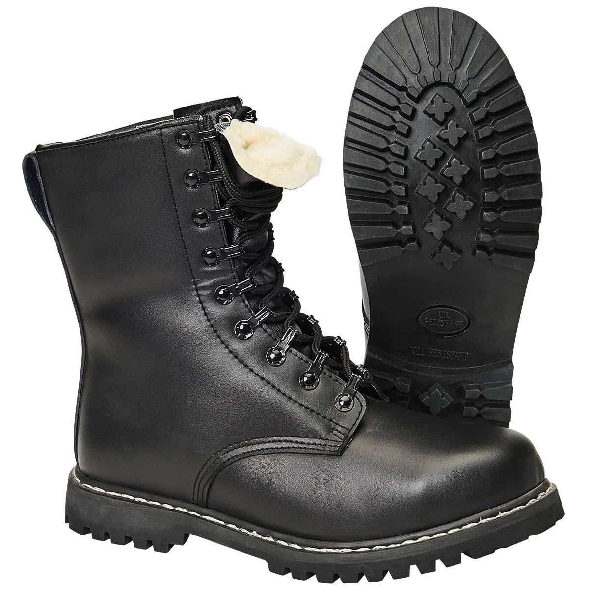 Brandit Springerstiefel mit Futter, 43 - outdoorfan.de | Bundeswehr Sh ...