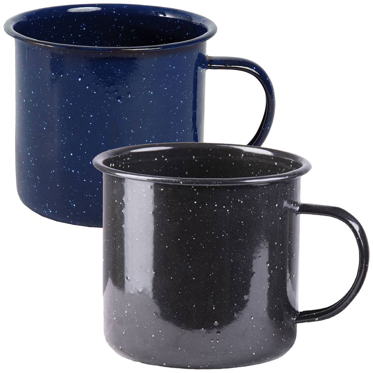 Emaille Tasse Bergmotiv – kratzfest, hitzebeständig Stahl - outdoorfan ...