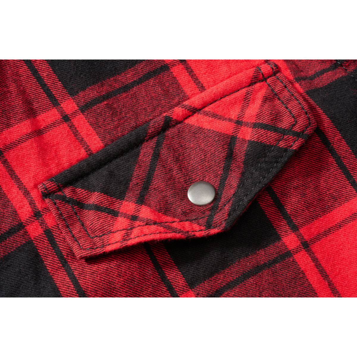 Brandit Checkshirt Sleeveless Rot-Schwarz – ärmellos Baumwolle - outdo ...